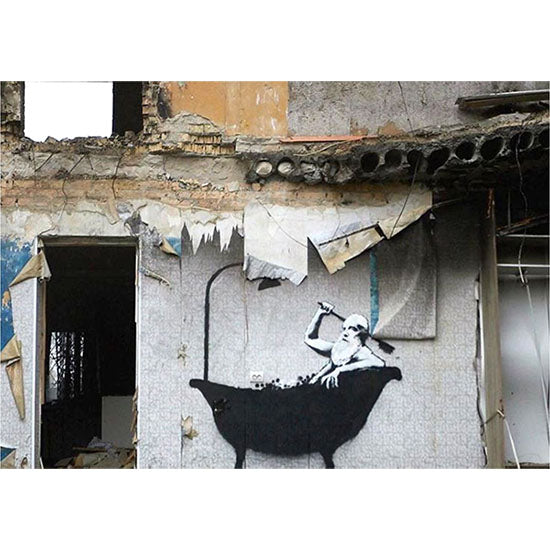 Resin 5x7 Print - Banksy Wash Away the War – Funstuff by Lynda - Very ...