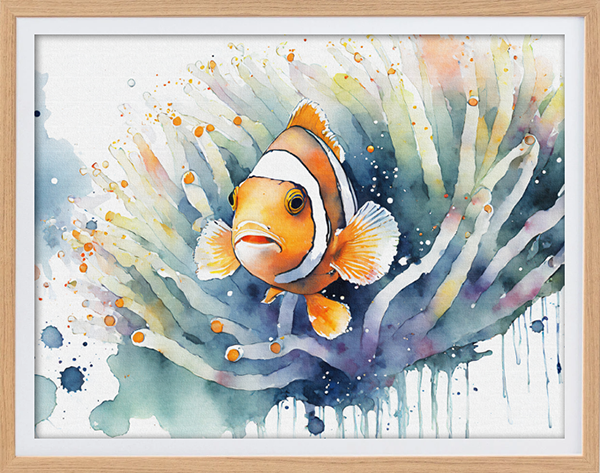 Clownfish - 8x10 Print – Funstuff by Lynda - Very Cool Shit
